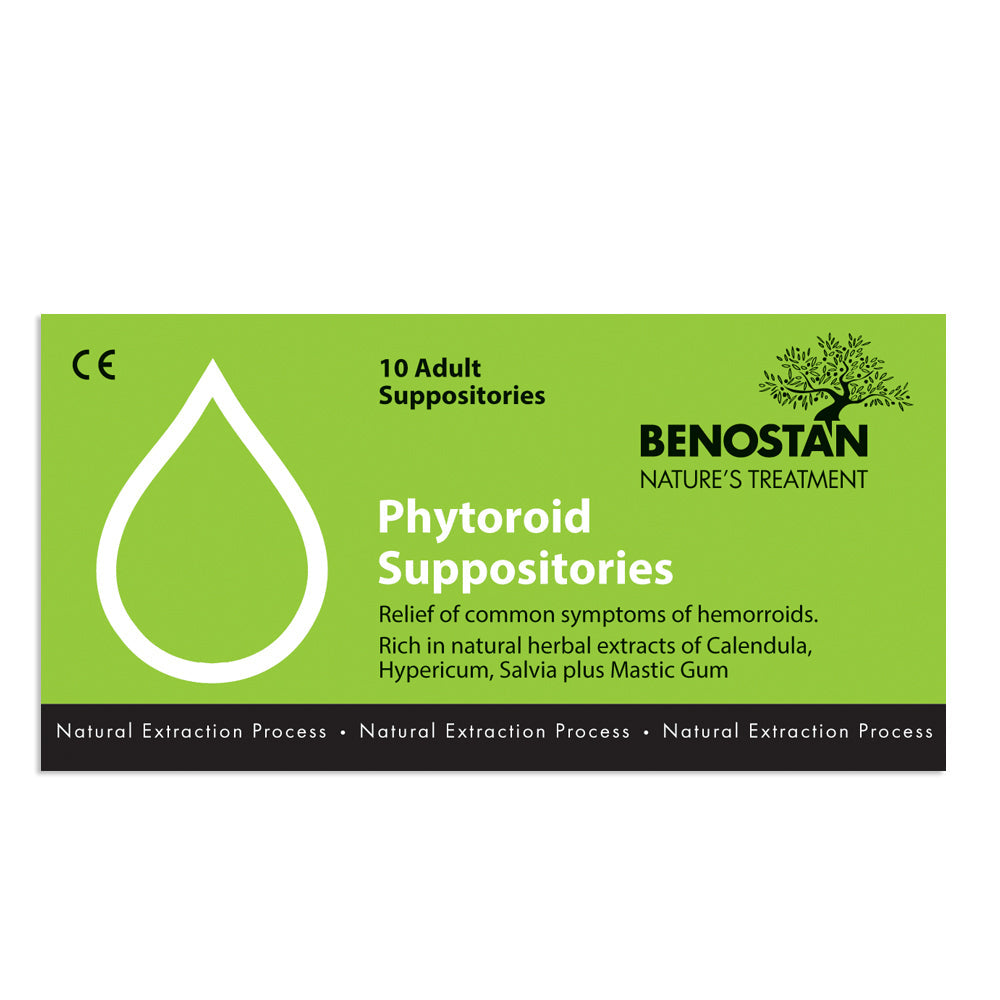 Benostan Phytoroid Suppository Adult 10s | Medicina Pharmacy – Al ...