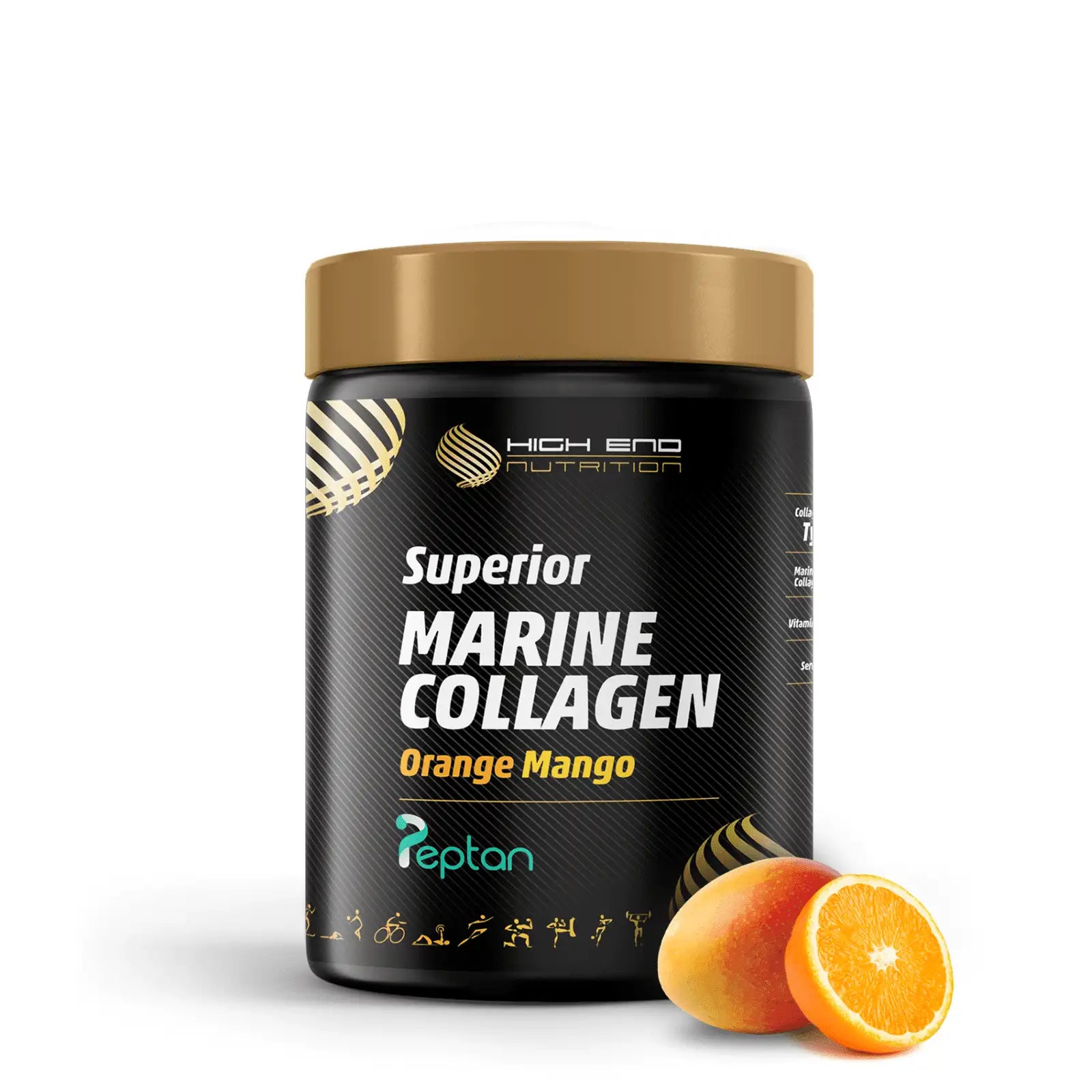 High End Super Marine Collagen Orange Mango 350g – Al Manara Pharmacy