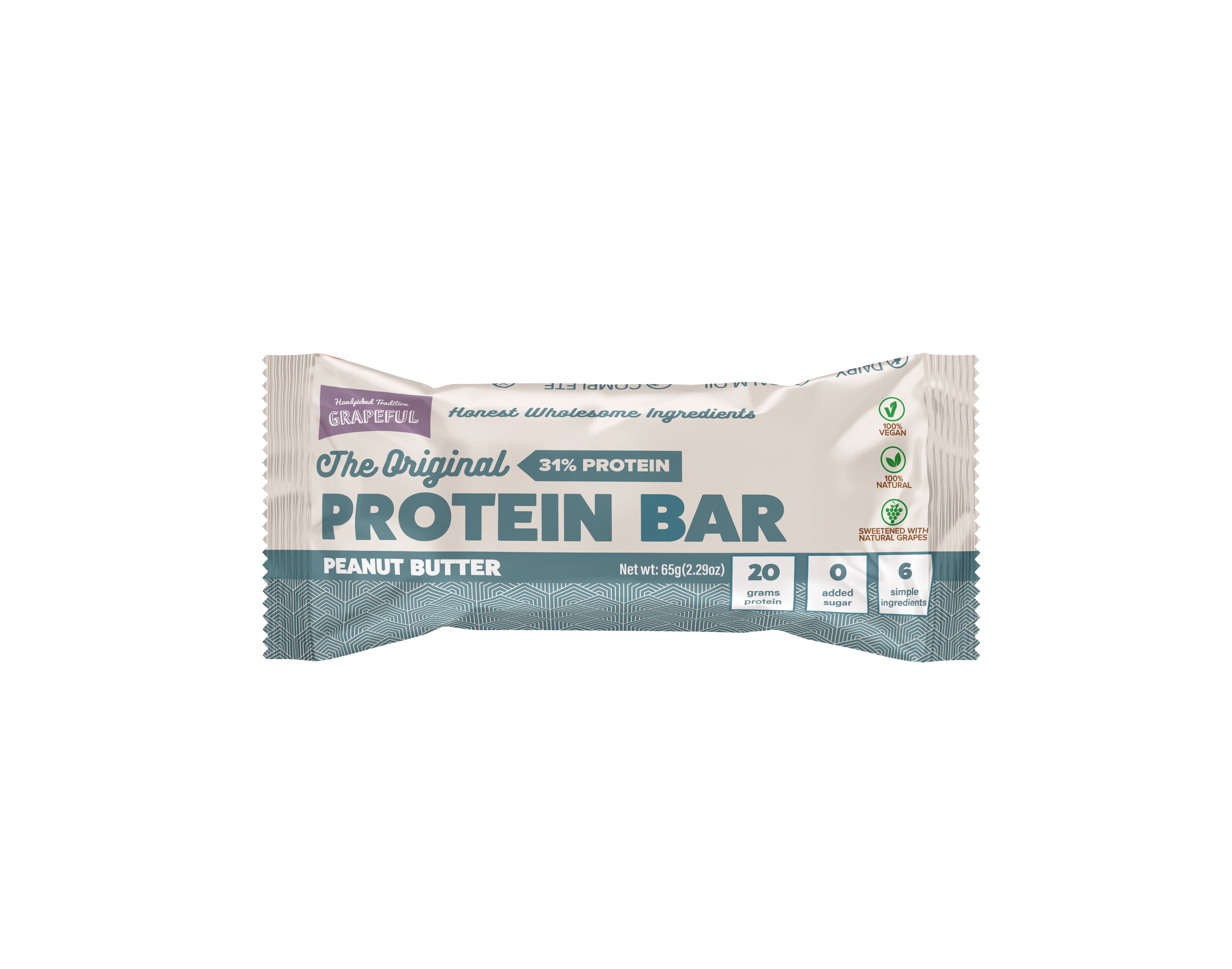 Grapeful Protein Peanut Butter Bar 65g 20s – Al Manara Pharmacy