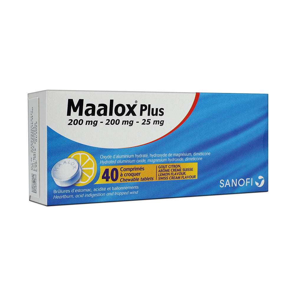 Maalox Plus Tablets 40s | Medicina Pharmacy – Al Manara Pharmacy