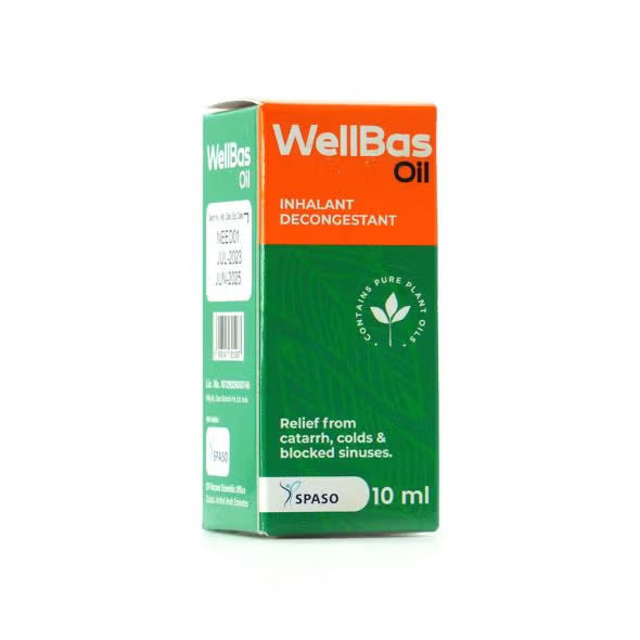 Wellbas Inhalant Decongestant Oil 10ml – Al Manara Pharmacy