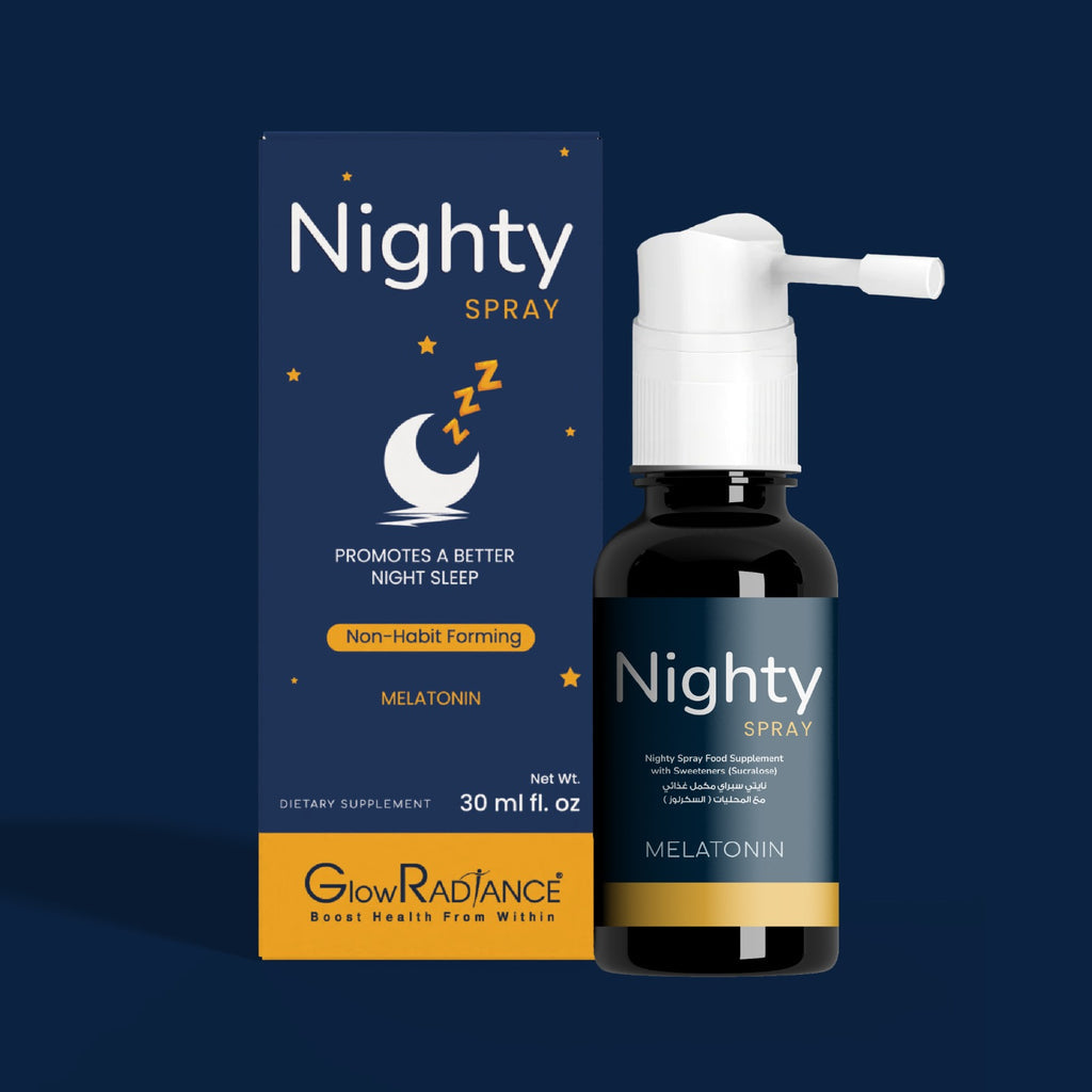 NIGHTY MELATONIN 1MG SPRAY 30ML – Al Manara Pharmacy