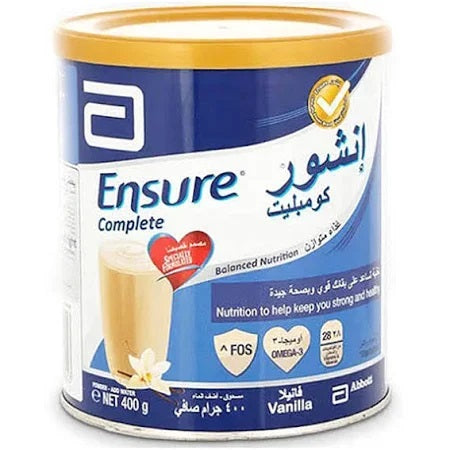 Ensure Vanilla Powder, 400 gm – Al Manara Pharmacy