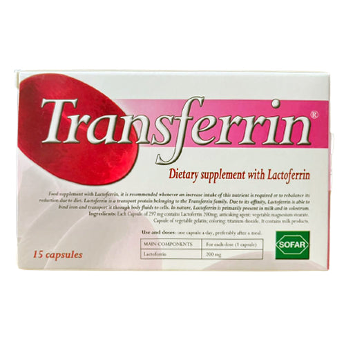 Transferrin 200mg Capsules 15's – Al Manara Pharmacy